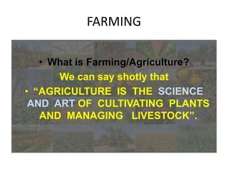 farming productivity management | PPTX