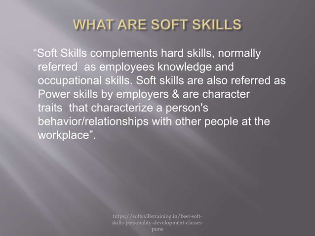 Soft skills & personality development | PPTX | Careers