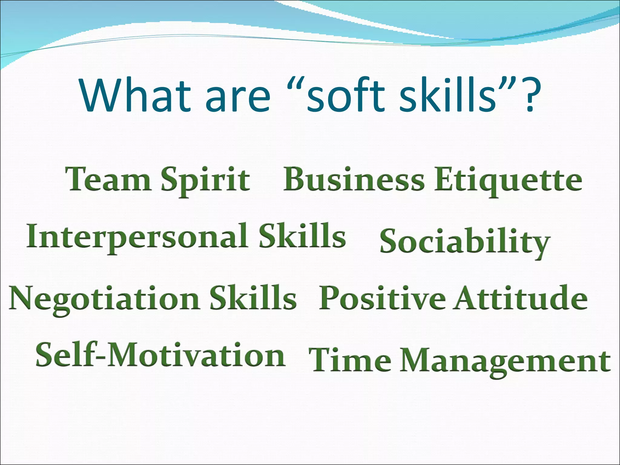 Soft Skills Presentation | PPT