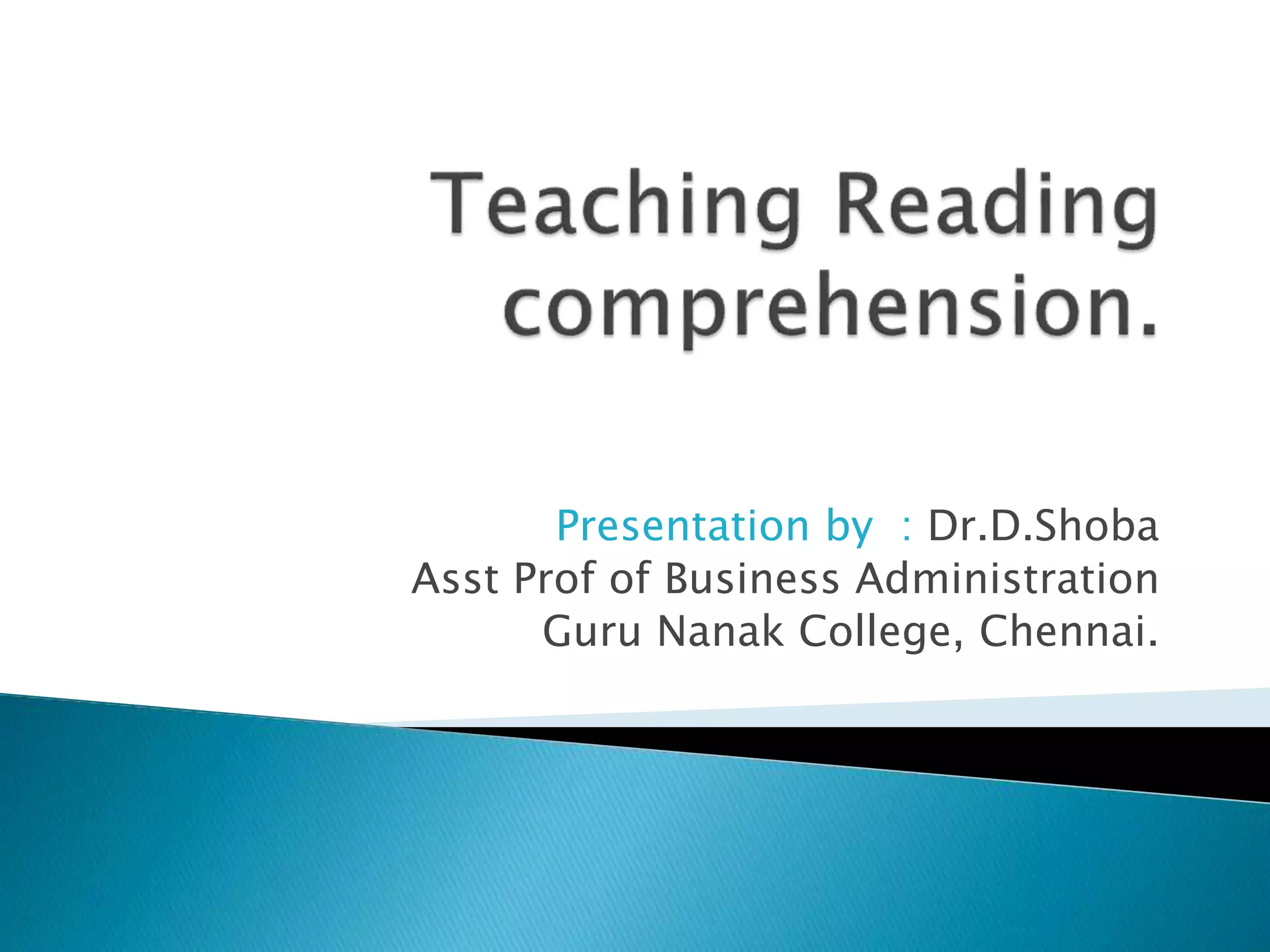 Soft skills reading comprehension | PPT Soft skills reading comprehension | PPT