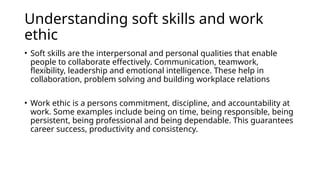 Soft skills vs work ethic powerpoint for chemistry | PPT