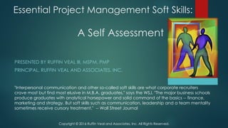 Essential Project Management Soft Skills: A Self-Assessment | PPTX