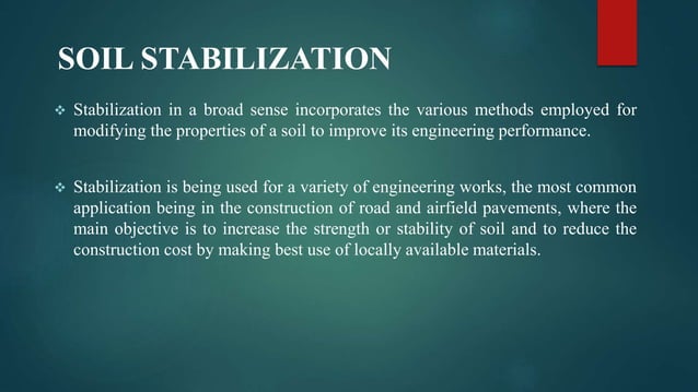 Soft Soil Stabilization using Nanomaterials | PPTX
