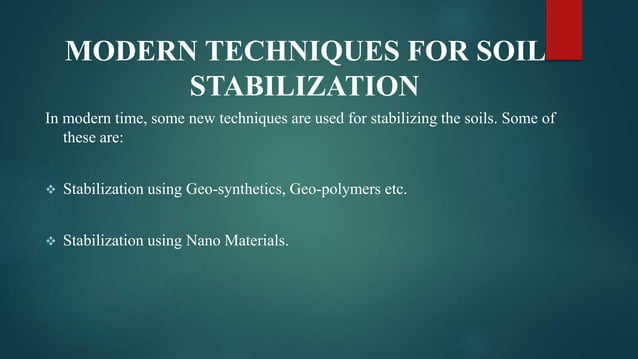 Soft Soil Stabilization using Nanomaterials | PPTX