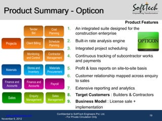 SoftTech Corporate Presentation | PPSX | Computer Software and Applications | Computing