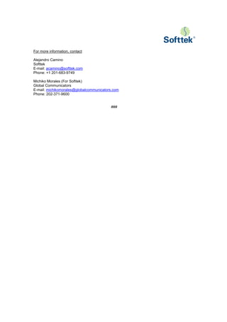 Softtek Named Strong Performer 2009 Sap En | PDF