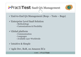 Testing a SaaS Platform | PDF | Cloud Computing | Internet