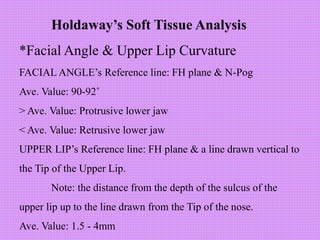 Soft tissue analysis report) | PPTX