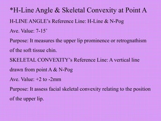 Soft tissue analysis report) | PPTX
