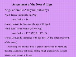 Soft tissue analysis report) | PPTX