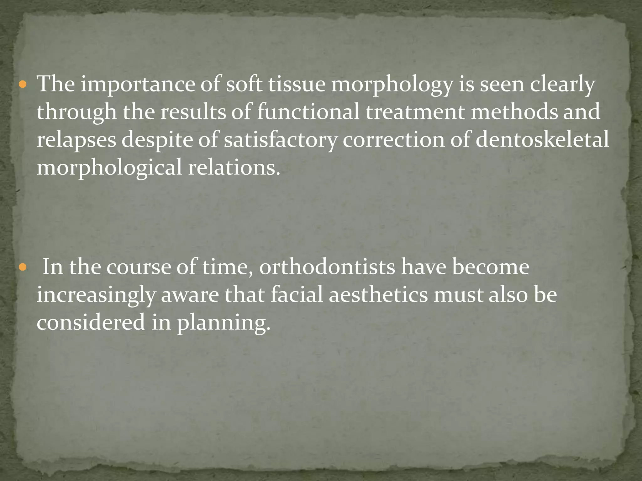 Soft tissue analysis | PPTX