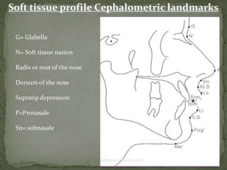 Soft tissue analysis | PPTX