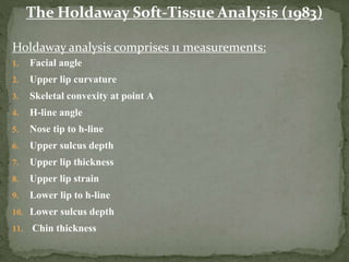 Soft tissue analysis | PPTX