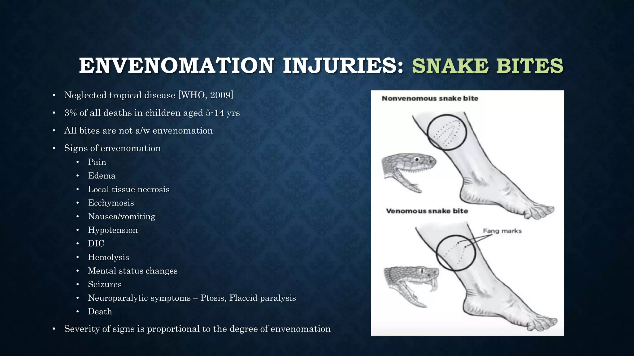 Soft tissue and envenomation injuries | PPT