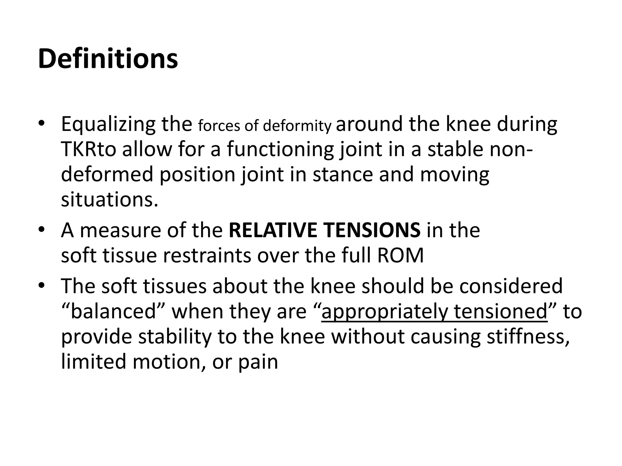 Soft Tissue Balancing in Primary Total Knee Arthroplasty | PPTX