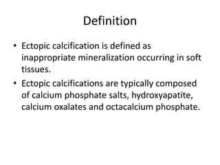 Soft tissue calcification | PPTX