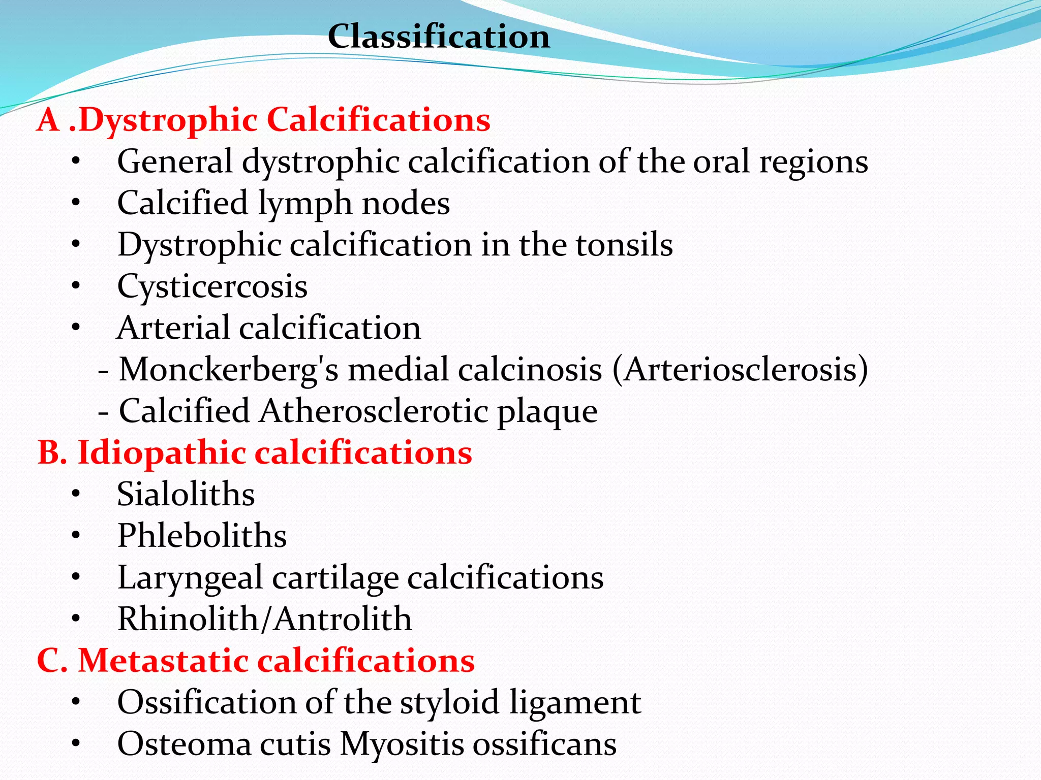 Soft tissue calcification of head and neck | PPTX