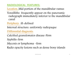 abnormal calcifications in head and neck region also with oral tissues ...