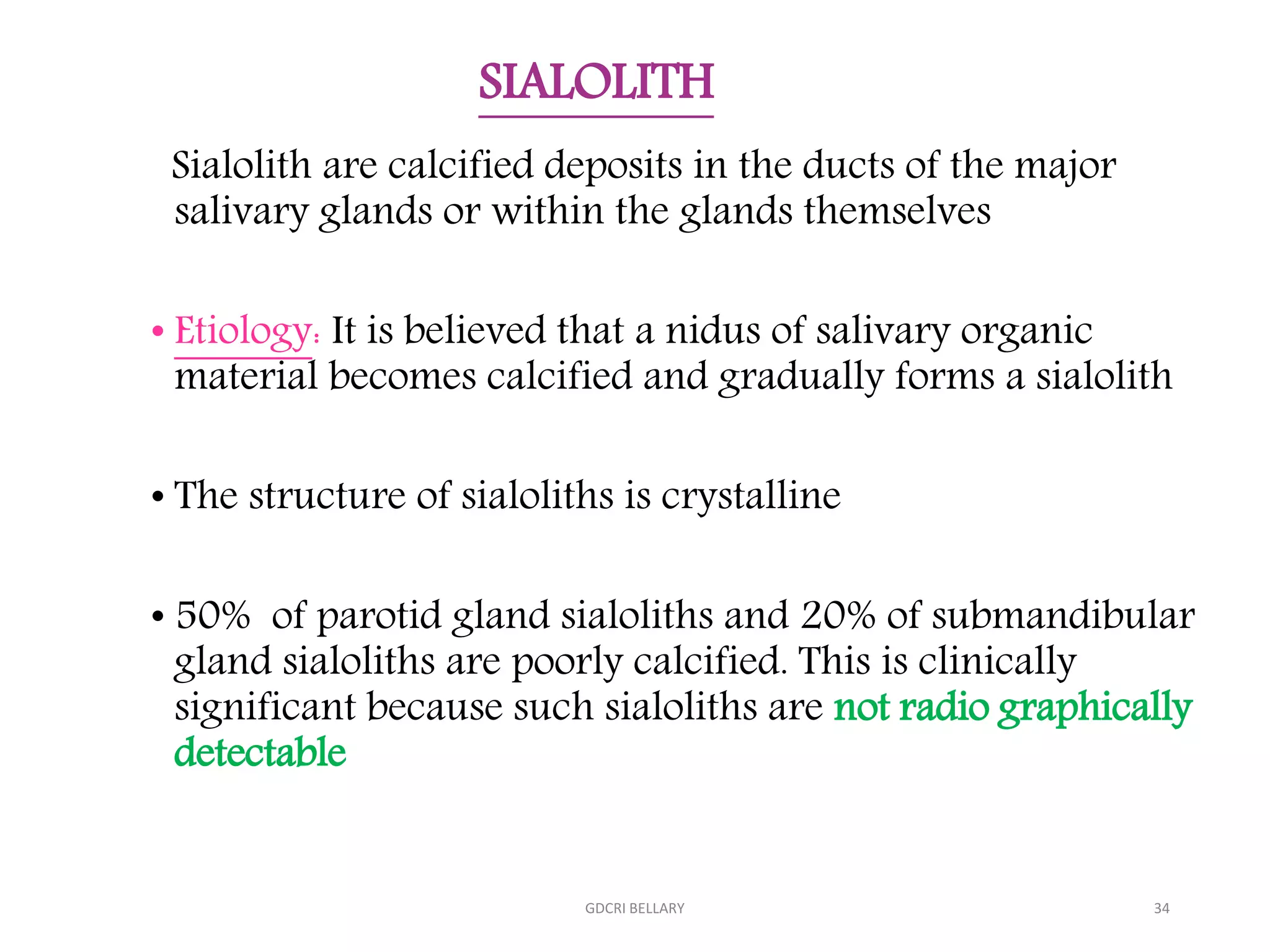 abnormal calcifications in head and neck region also with oral tissues ...