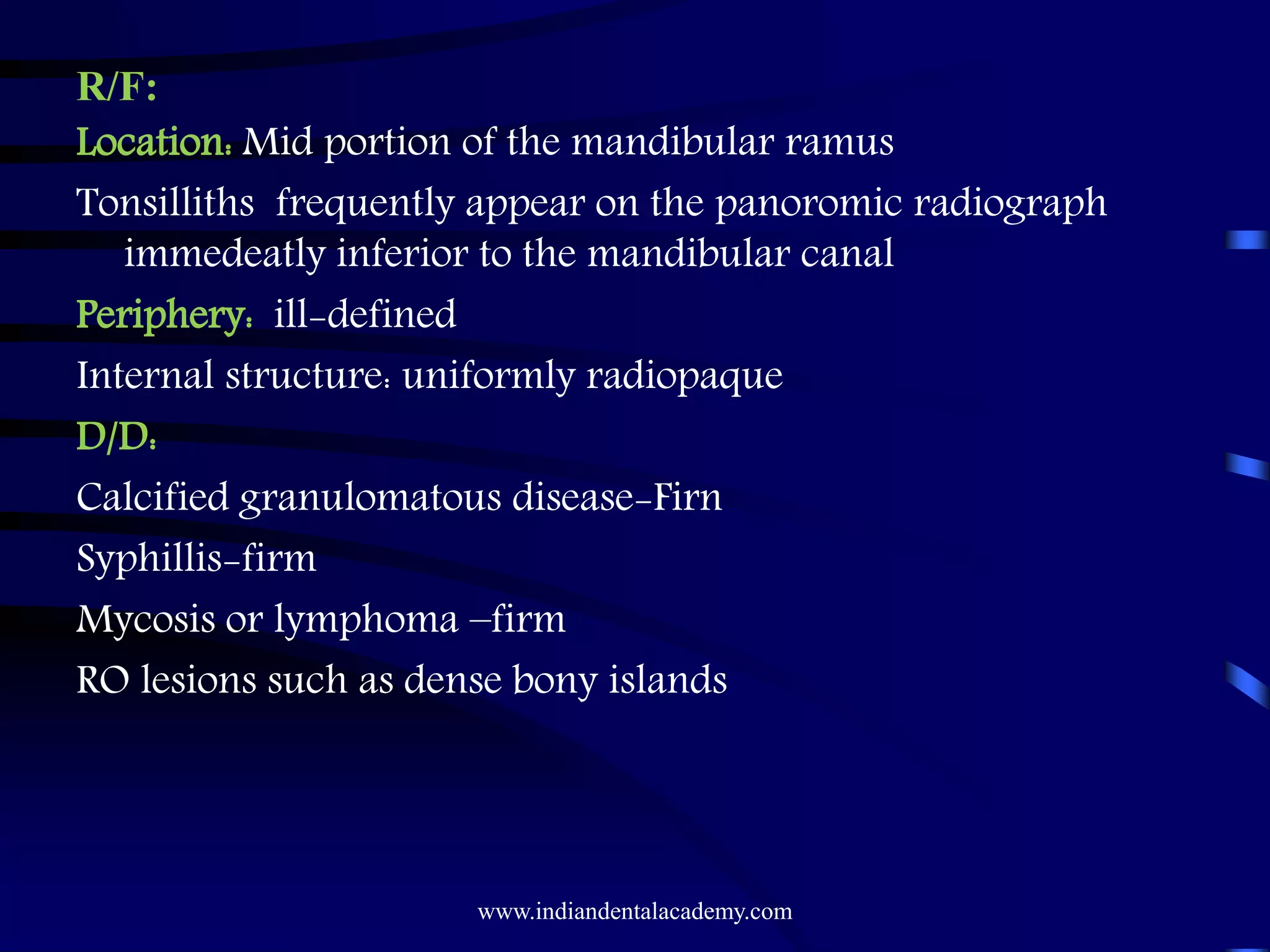 Soft tissue calcifications and ossifications / oral surgery courses | PPTX