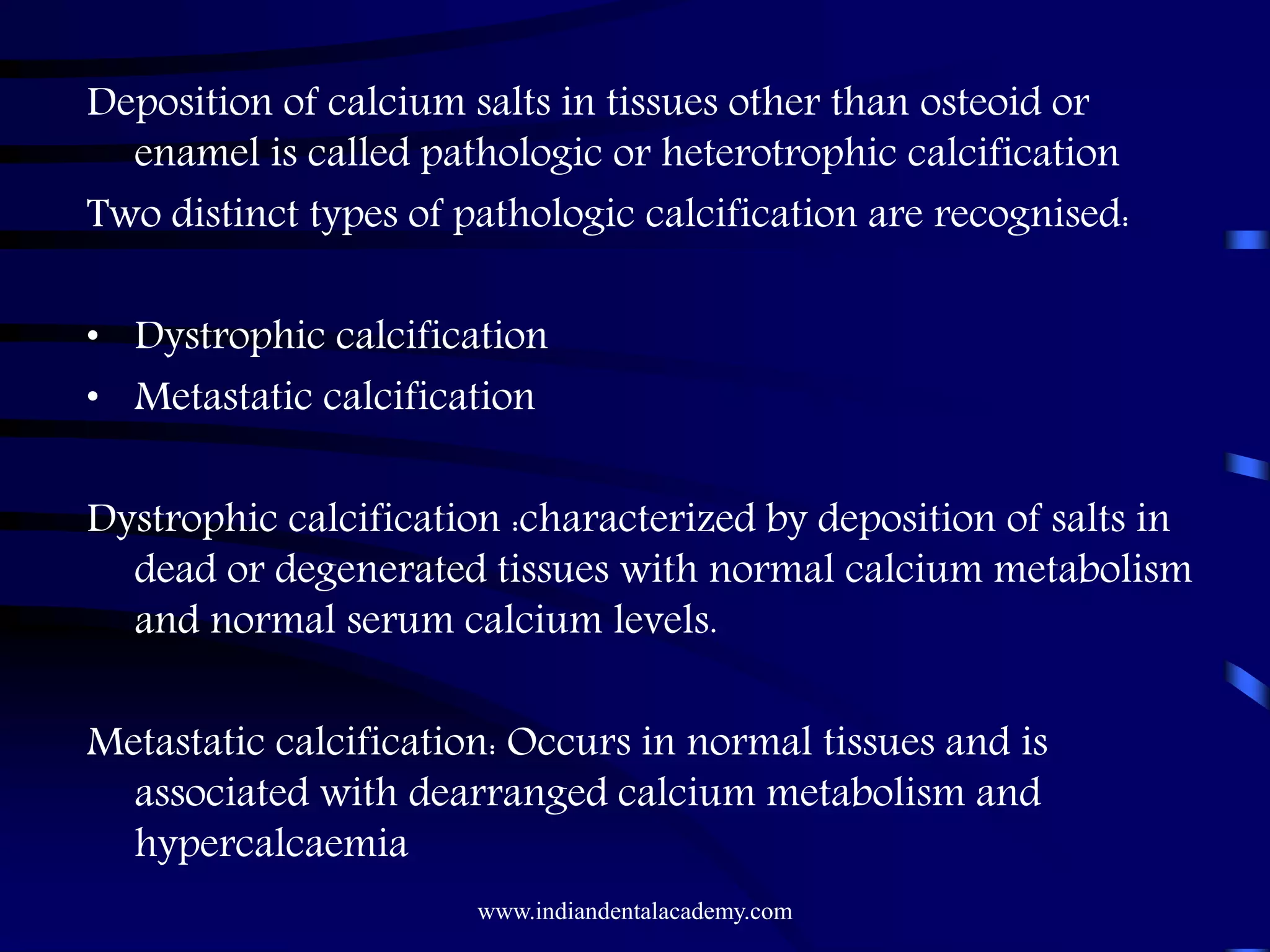 Soft tissue calcifications and ossifications / oral surgery courses | PPTX