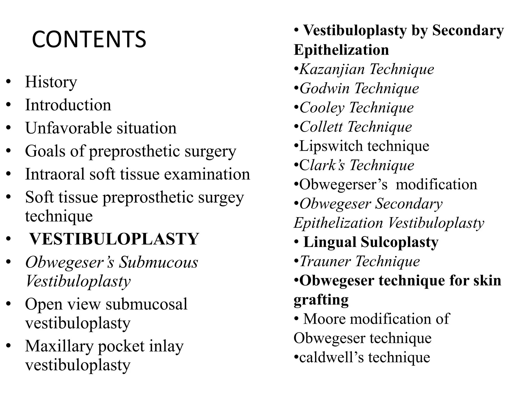 Soft tissue changes in preprosthetic surgery | PPTX