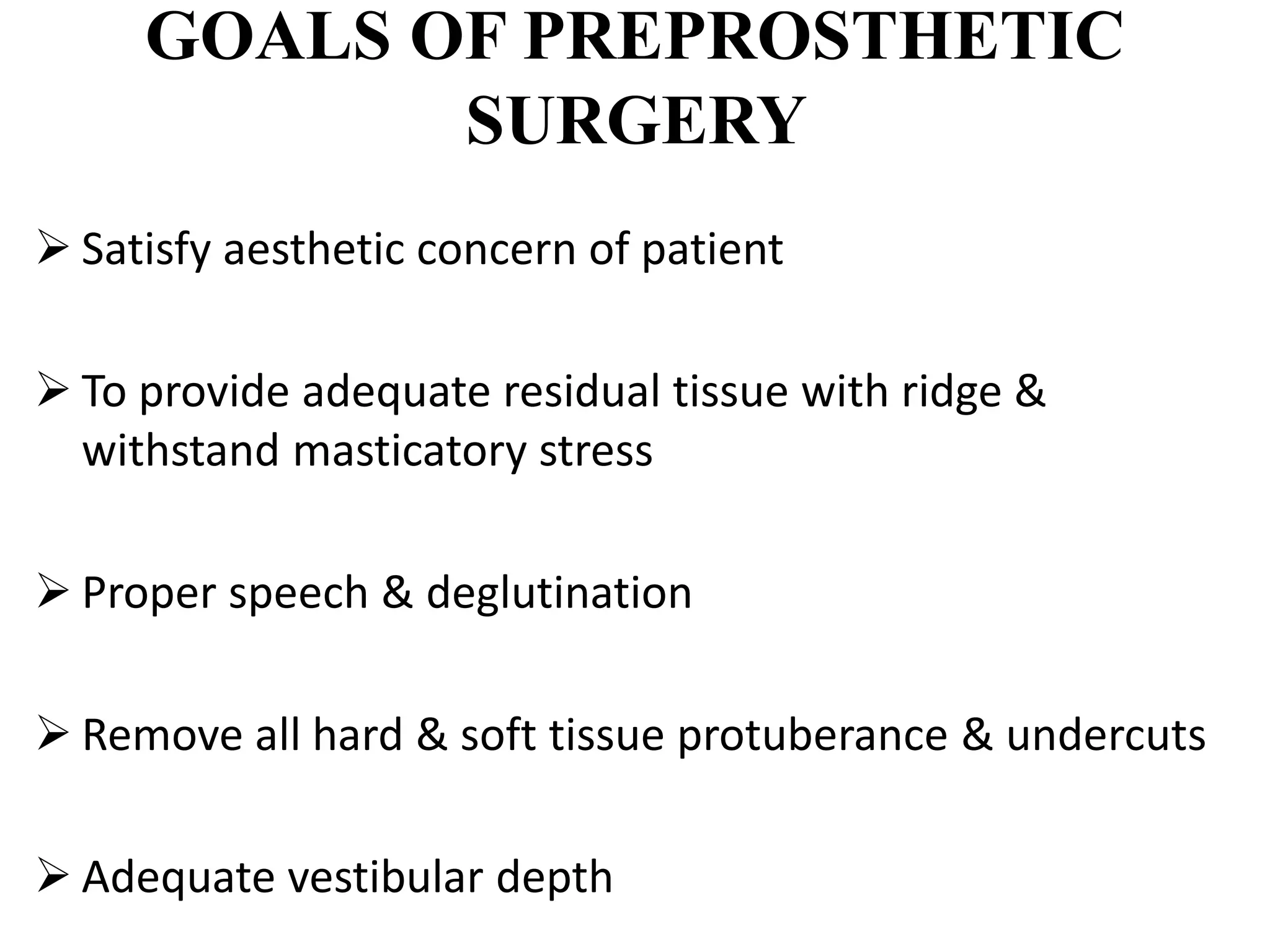 Soft tissue changes in preprosthetic surgery | PPTX