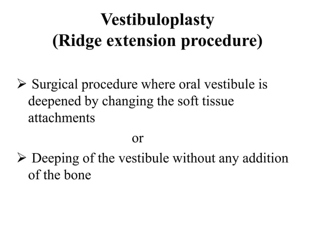 Soft tissue changes in preprosthetic surgery | PPTX