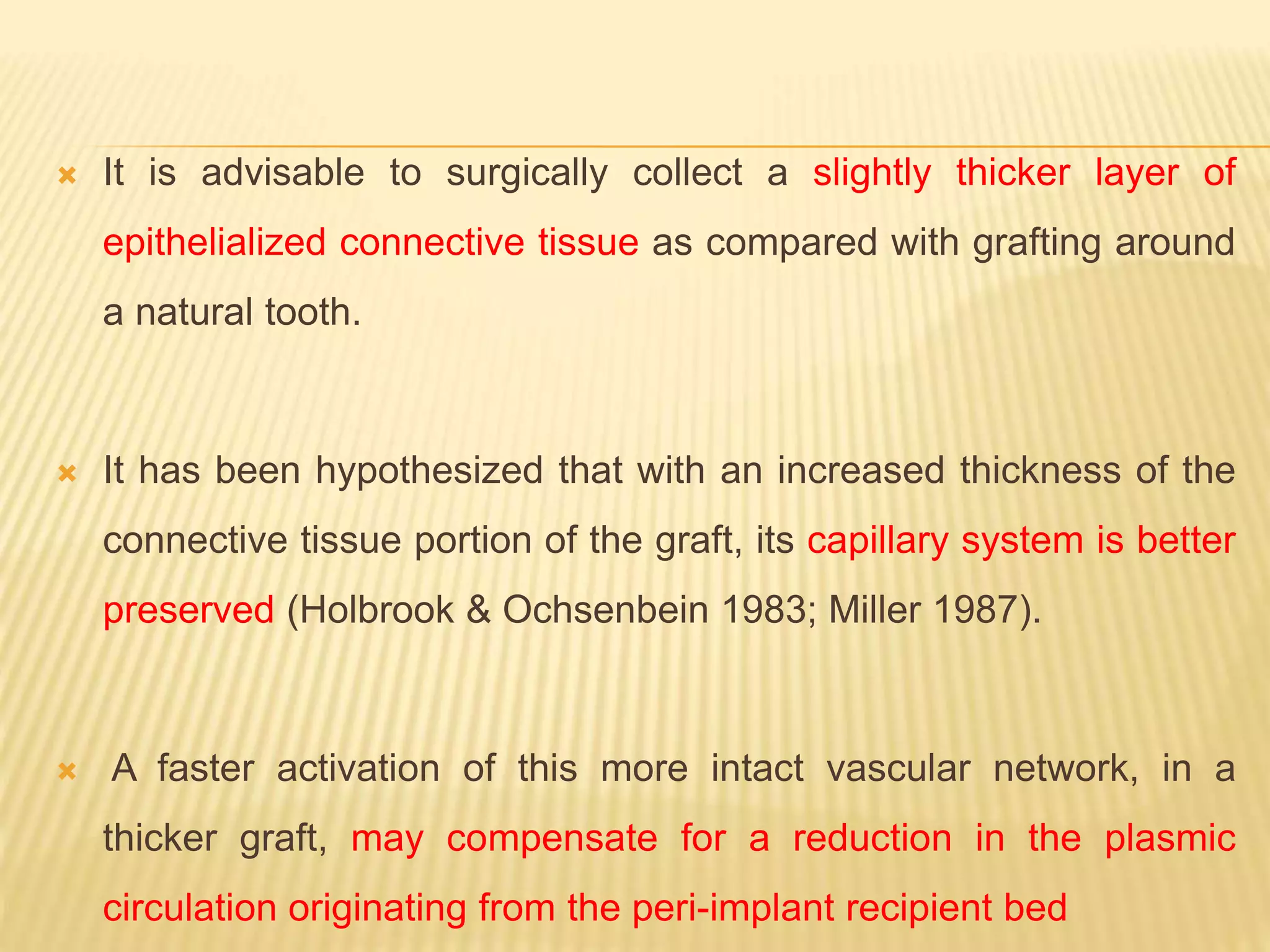 Soft tissue considerations for implant placement | PPTX