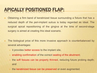 Soft tissue considerations for implant placement | PPTX | Dental Health ...