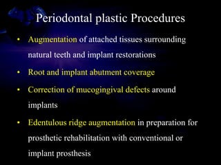 Soft tissue grafting around implants | PPTX
