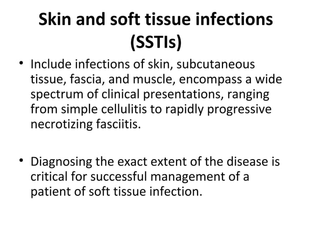 Soft tissue infections surgery | PPT | Infectious Diseases | Diseases ...