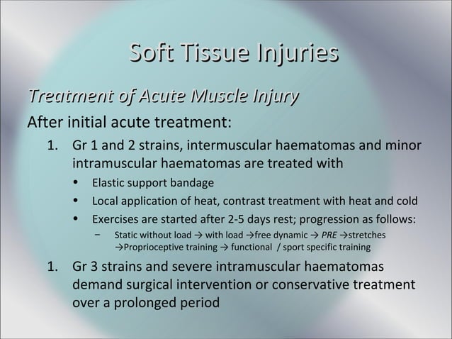 Pathophysiology And Classification Of Soft Tissue Injuries – QNFB