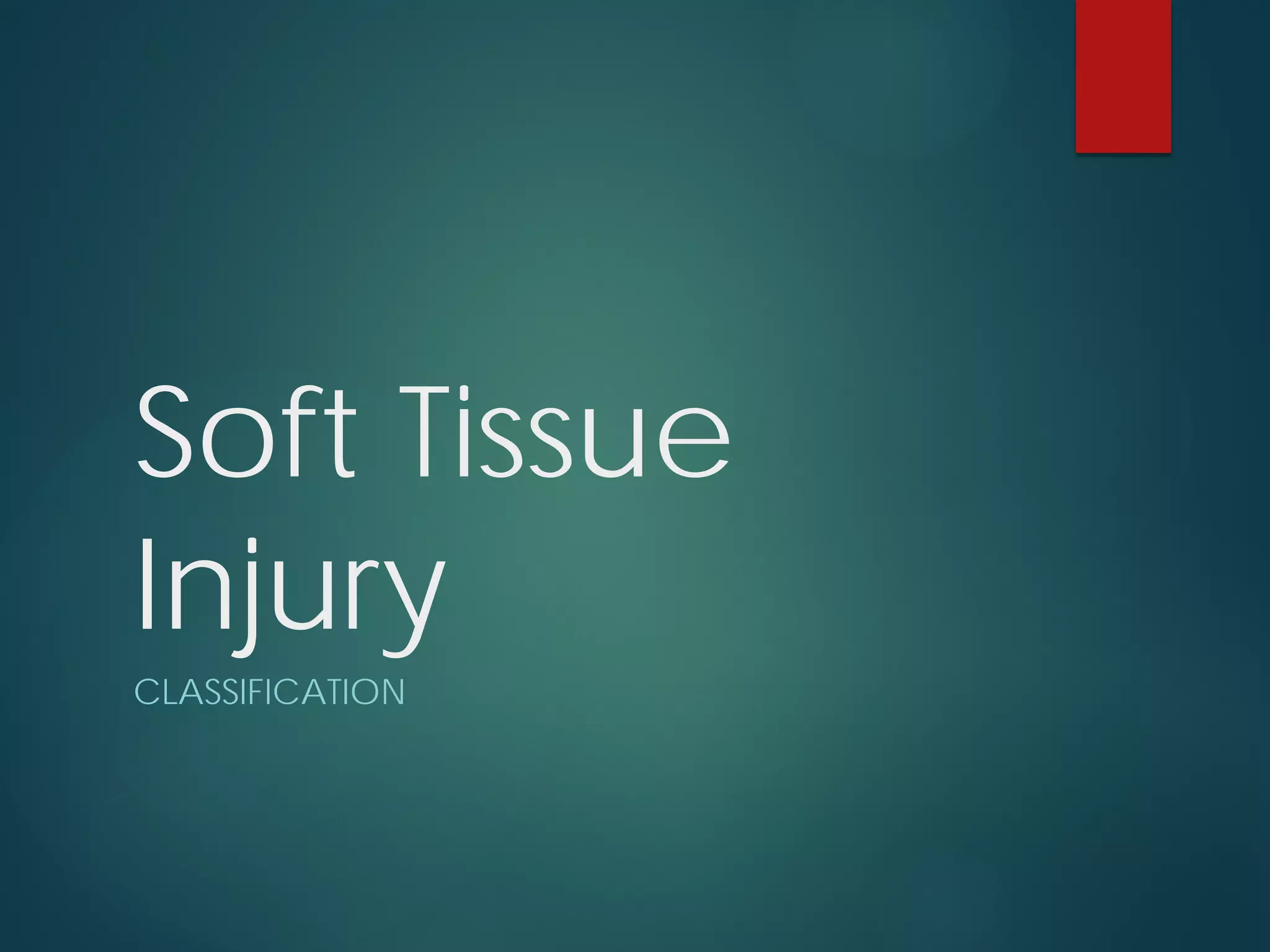 Soft tissue injury | PDF