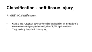 Skin and soft tissue injuries of the human body | PPTX