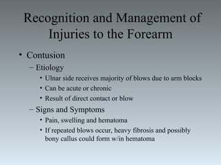 soft tissue injury and fractures of forearm, wrist and hand.ppt