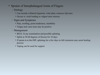 soft tissue injury and fractures of forearm, wrist and hand.ppt