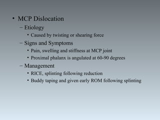 soft tissue injury and fractures of forearm, wrist and hand.ppt