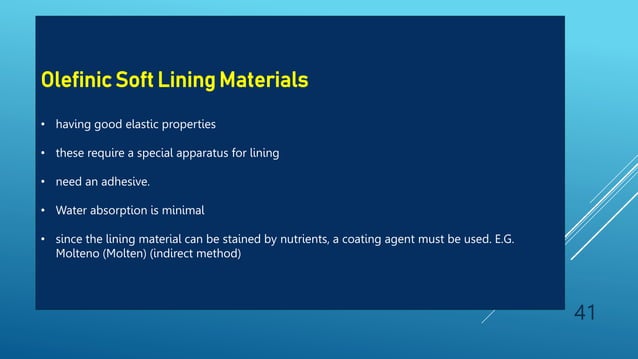 soft tissue liners and tissue conditioners - Copy.pptx | Dental Health ...