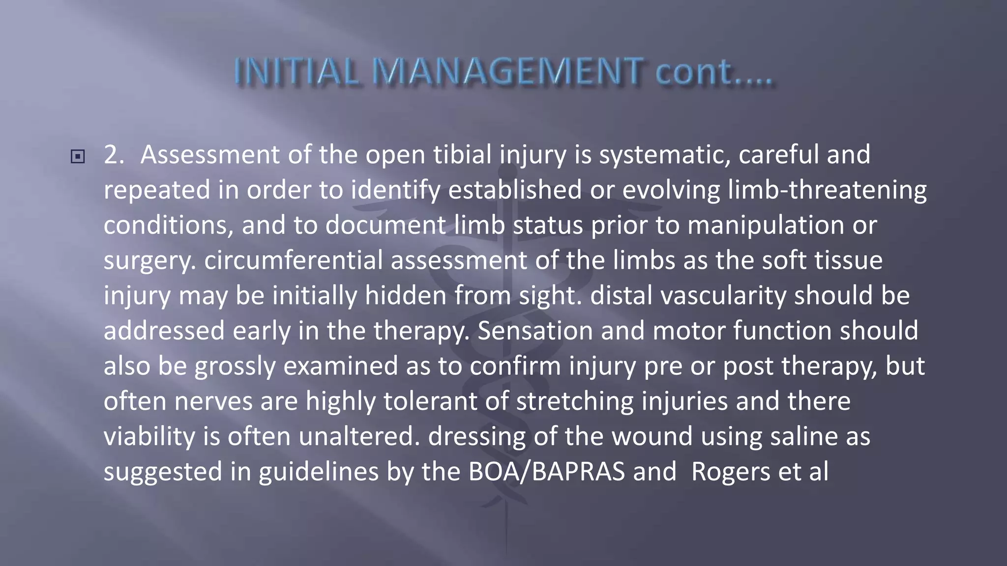 [TRAUMATOLOGY] SOFT TISSUE MANAGEMENT AND RECONSTRUCTION IN ...