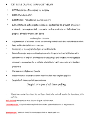 Soft tissue management around dental implant | PPTX