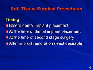 Soft tissue procedures | PDF