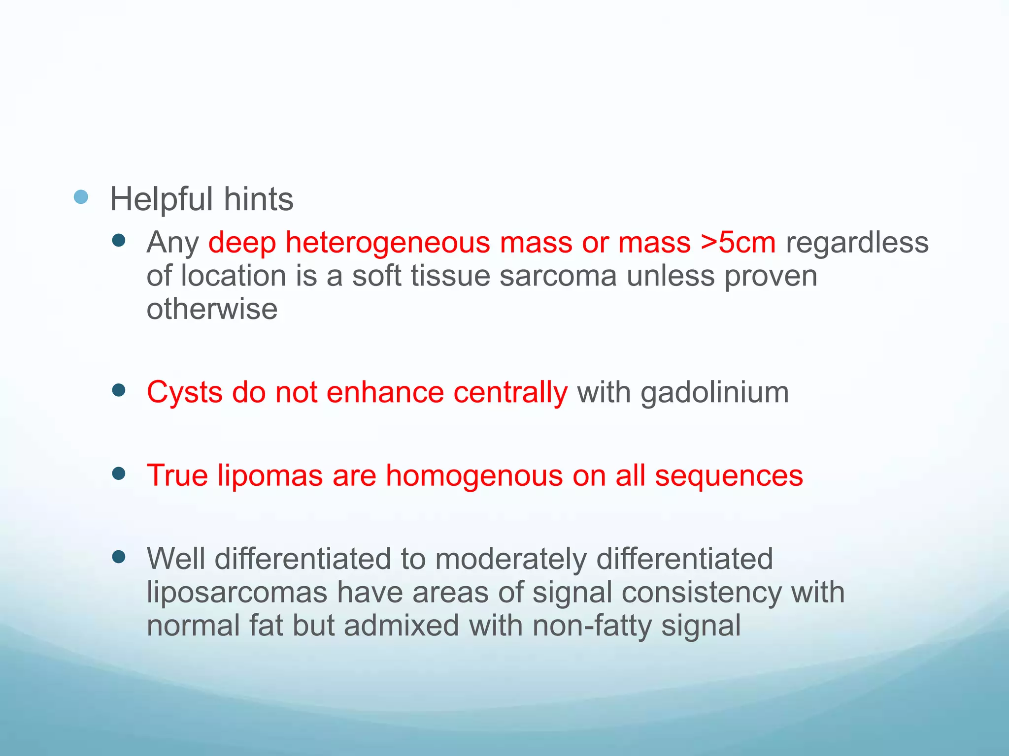 Soft tissue sarcoma | PPT