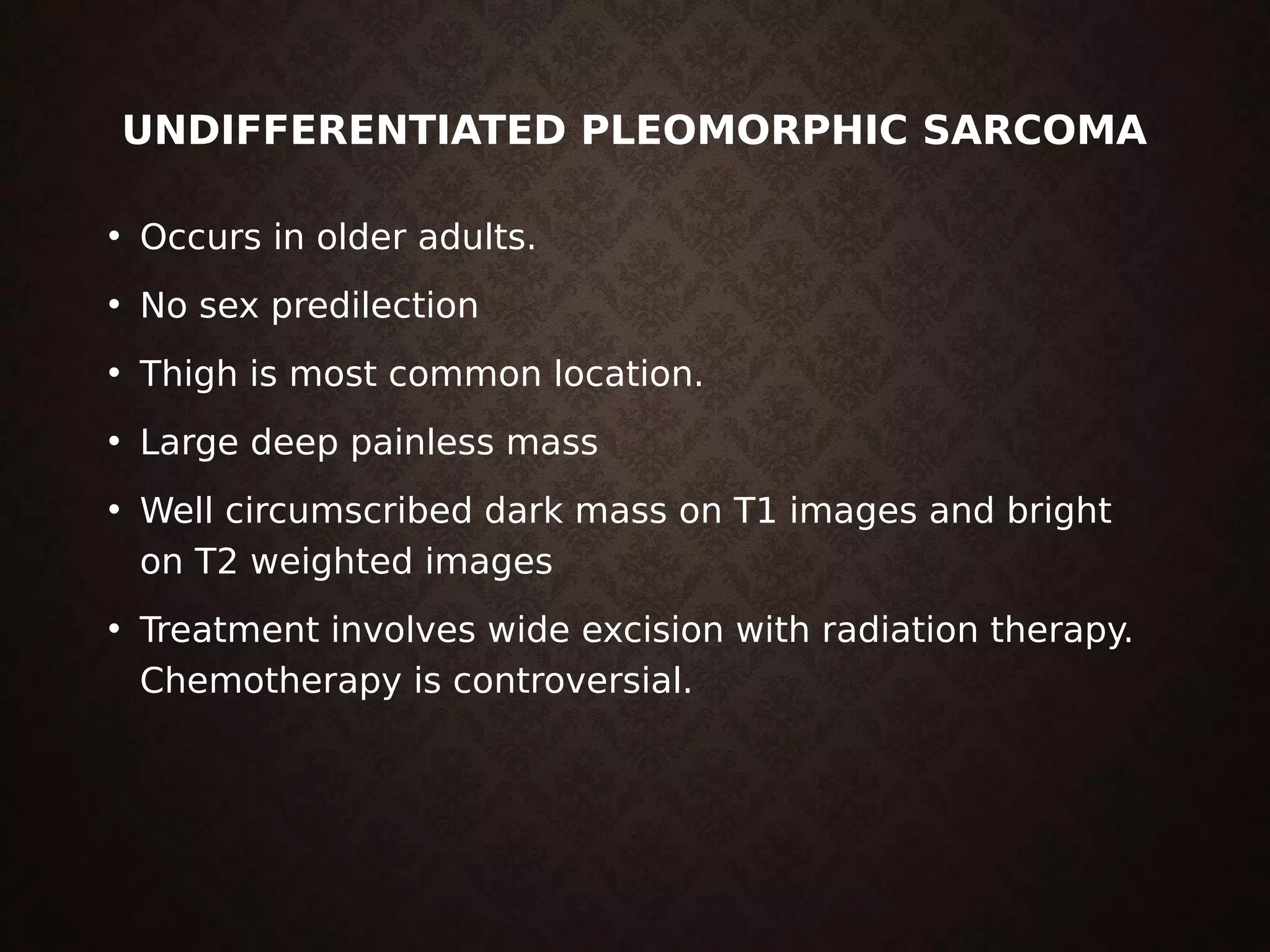 Soft tissue sarcomas | PDF