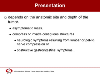 Soft tissue sarcoma (Overview) | PPTX