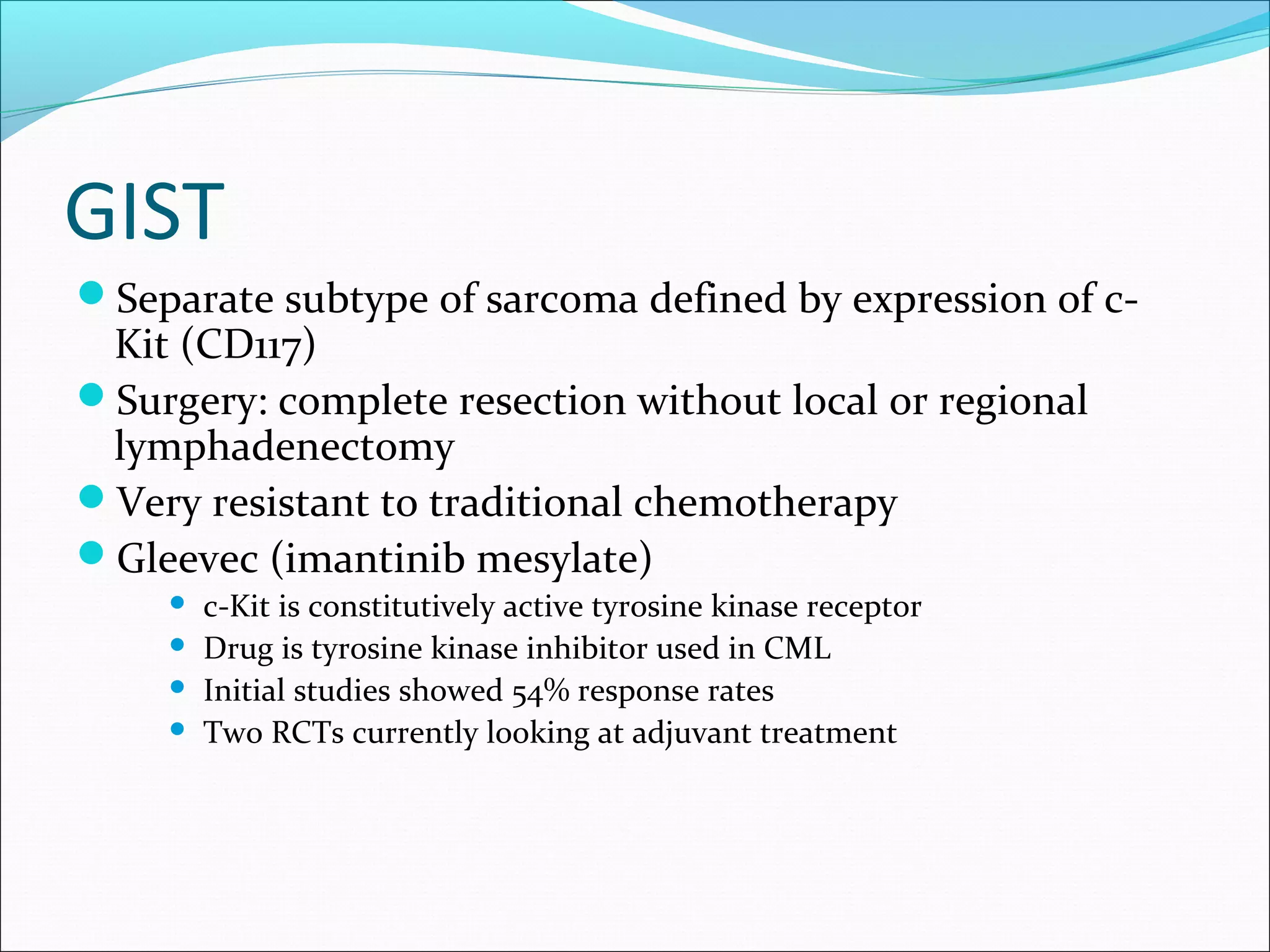 Soft tissue sarcomas, treatment (surgical, radiation, chemotherapy) | PPT