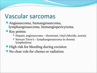 Soft tissue sarcomas, treatment (surgical, radiation, chemotherapy) | PPT