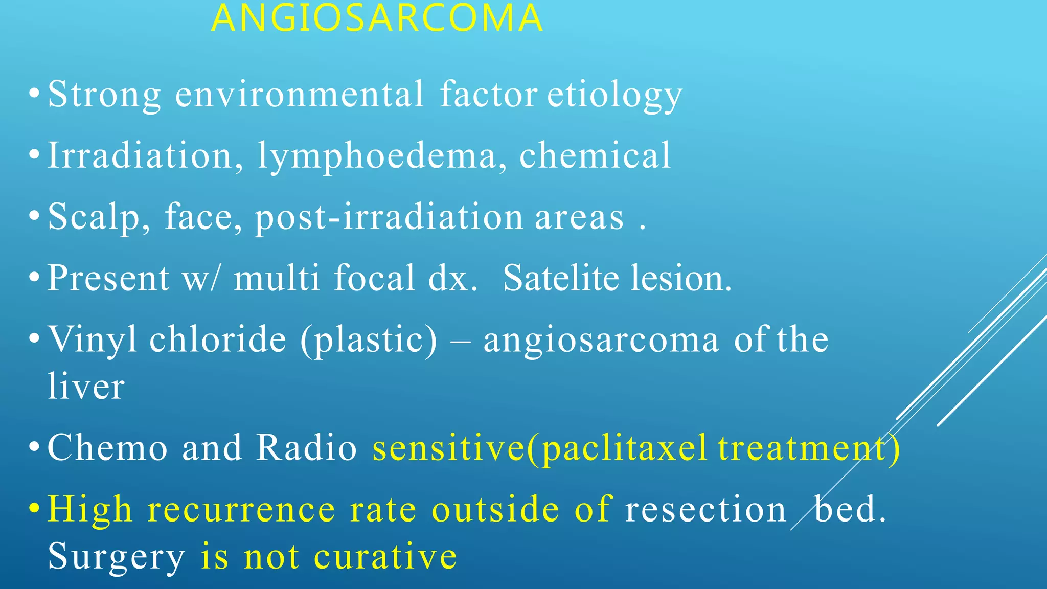 Soft tissue sarcomas | PPTX