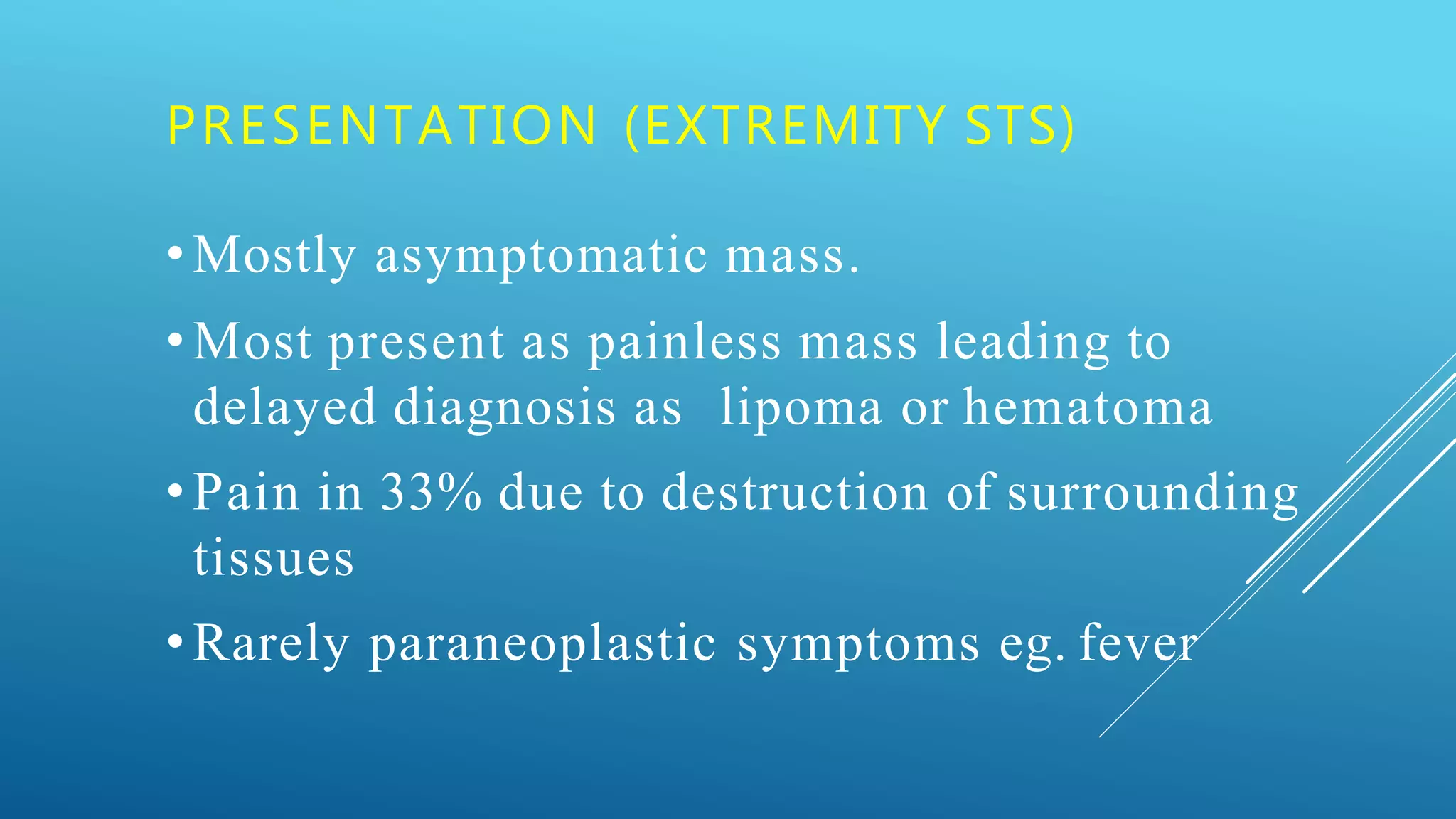 Soft tissue sarcomas | PPTX