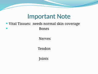 Soft Tissues Coverage . Tibia ........... | PPTX
